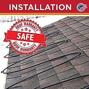 Grip Clip Roof Clips - Clip Hooks for Installing Heat Tape & De-Icing Cable - Prevents Unnecessary Damage to Roofing - Simple Nail-Free Outdoor Cable Clips (.325-25 Pack)