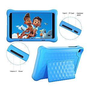 LVILLE 8 inch Kids Tablet,1920 X 1200 IPS HD Display,Parental Control Tablet for Kids,32GB ROM 2GB RAM,Dual Cameras,Android 10 Toddler Tablet with Case