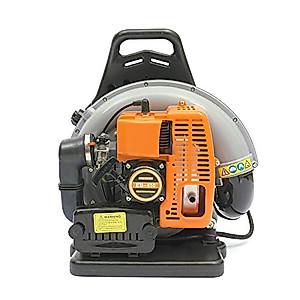Futchoy Commercial Backpack Leaf Blower, 65CC 2-Stroke Gasoline Powered Blower with Adjustable Outlet Length Nozzle, Suitable for Domestic and Industrial Use