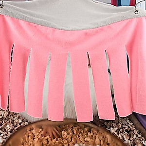 iplusmile Sides Fit Pig Bed for Peekaboo House Pet Rat Ferrets Small Animal Hamsters Hanging Hammock Curtain Squirrel Mice Corner Chinchilla Hedgehog Forest Fleece Animals Decor Bunny