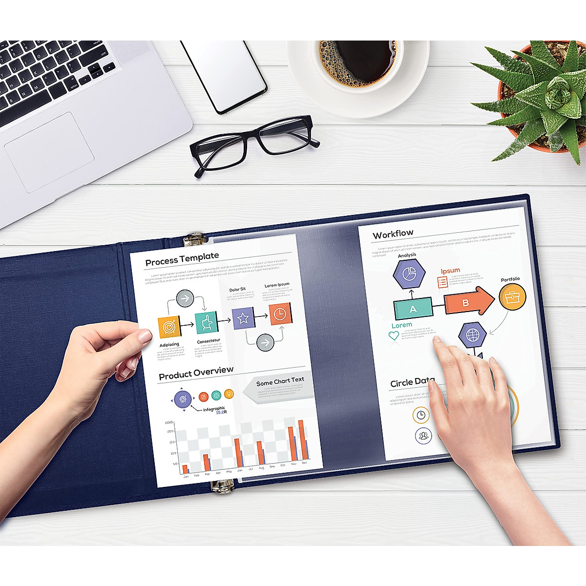 50 Pack 11x17 Inch Heavyweight Diamond Clear Sheet Protectors, Side Loading, Ledger Sheet Protectors, by Gold Seal, 3-Hole Punched
