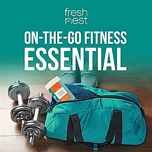 Fresh Nest Fitness Equipment Wipes - Cleaning Wipes for Yoga Mats, Pilates Studios, Gyms, Peloton & Cycle Bikes, Spas - Fragrance-Free Wipes Surface Cleaning for Home, Office, Gym 75-Count