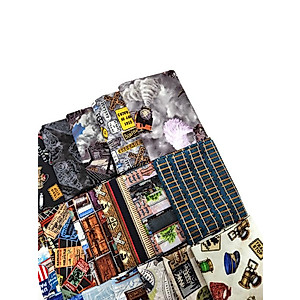 10 Fat Quarters Assorted Trains Locomotive Engine Railway Railroads Tracks Trains Signs Express Engineer Transportation Fat Quarter Bundle M491.04