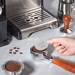 Attsky 51mm Espresso Puck Screen, Espresso Filter for 51mm Portafilter Filter Basket, Reusable Espresso Screen with 1.7mm Thickness 150μm 316 Stainless Steel