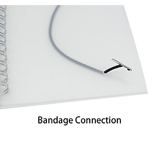 Yansanido 6 Pcs A6 Graph Paper Clear Hardcover Spiral Notebooks Journals Planner 5.7 Inch x 4.1 Inch 160 Pages (80 Sheets) Thick Paper (Grid 6 Pcs)