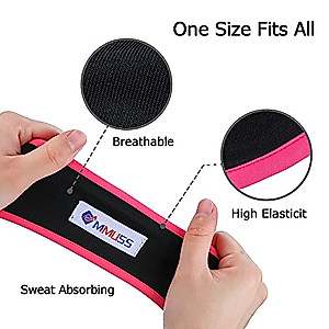 MMUSS Sleep Headphones Headband with Ultra Thin Stereo Speakers Control Button.Perfect for Sleeping,Sports,Air Travel,Meditation and Relaxation (Pink)