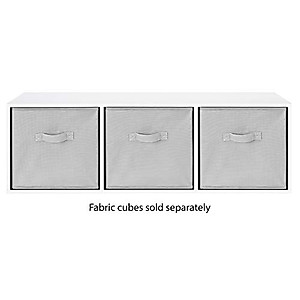 Whitmor 3 Cube Organizer, White