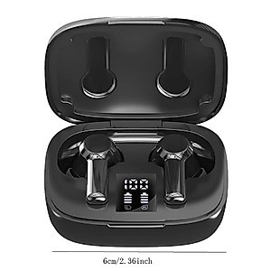 YUUAND Wireless Bluetooth Headset 5.2 Upgrade with Digital Display Charging Box Headset Stereo Noise Reduction Sports Waterproof Headset