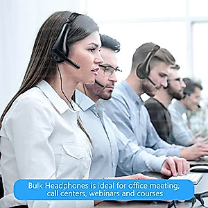 20 Pack Bulk Classroom Headphones with Microphone Students Kids Wired Headphones School Class Set Headphones for School Library Computer Office Meeting Adults 3.5 Jack Universal Plug (Multicolor)