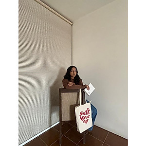 Ecoright Tote Bag for Women with Zipper, Small Tote Bag, Canvas Bag, Reusable Cotton Bag for Beach, Grocery, School & Work