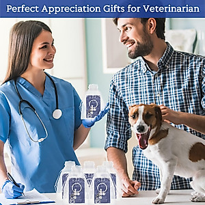 XunYee 12 Sets Christmas Vet Med Tech Gifts Veterinarian Thank You Paw Keychain with Cards Appreciation Gifts for Veterinary Medicine