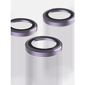 BodyGuardz Apex Camera Lens Protector Compatible with iPhone 14 Pro and iPhone 14 Pro Max, 9H Hardness Tempered Glass, Scratch Resistant, Easy Installation, Case Friendly - Purple