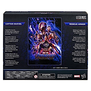 Marvel Legends Series Captain Marvel and Rescue Armor 2-Pack, Infinity Saga, 6-Inch Scale Action Figure Toy, 2 Figures and 12 Accessories (Amazon Exclusive)