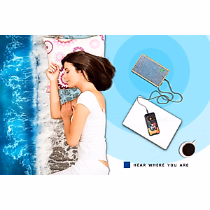 Lexenic White Noise Machine,Wooden Sleep Sound Machine with 24 Hours Playtime, 6W HD Stereo Dual Speakers and Bass with 37 Non Looping Soothing Sleep Sounds Therapy for Baby Kids Adults