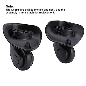 2Pcs PVC Trolley Luggage Spare Wheel Suitcase Swivel Caster Wheels Replacement Accessary