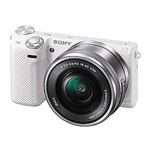 Sony Nex5rl 16.1 Mp Compact Digital Camera White with 16-50mm Power Zoom Lens Kit