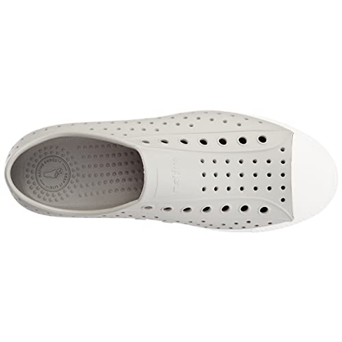 Native Shoes, Jefferson, Lightweight Sneaker for Adults, Pigeon Grey/Shell White, 15 M US Women/13 M US Men