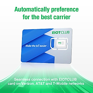 EIOTCLUB Data Only SIM Card Triple Play -6G 90Days- Perfect for 4G Ccellular Security, Solar, and Hunting Trail Cameras and IoT Devices (USA Coverage, 3-in-1 Cut)