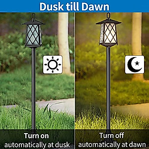 JAYNLT Outdoor Lamp Post Lights Dusk to Dawn,63 inch 100% Aluminum Hardwired Outdoor Street Light Anti-Rust, Waterproof lamp Pole Lights Outdoor with Toughened Frosted Glass for Yard, Garden, Patio