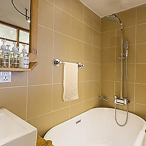 JiePai Suction Cup Towel Bar 16 Inch,Removable Vacuum Suction Towel Holder Suction Towel Rack for Bathroom Kitchen…