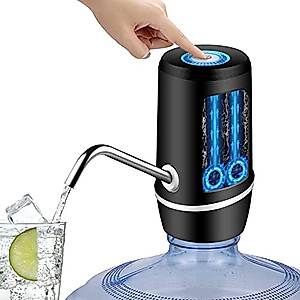 5 Gallon Water Dispenser, Electric Drinking Water Pump Automatic Portable Water Jug Pump for 5 Gallon Bottle - Black