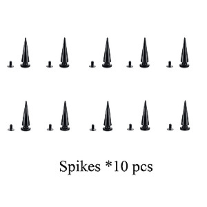 FNQUFUJ Punk Goth Choker Necklaces For Women Men Black Leather Spiked Collar Moon Chokers Halloween Costume Jewelry Gothic Accessories (black moon)