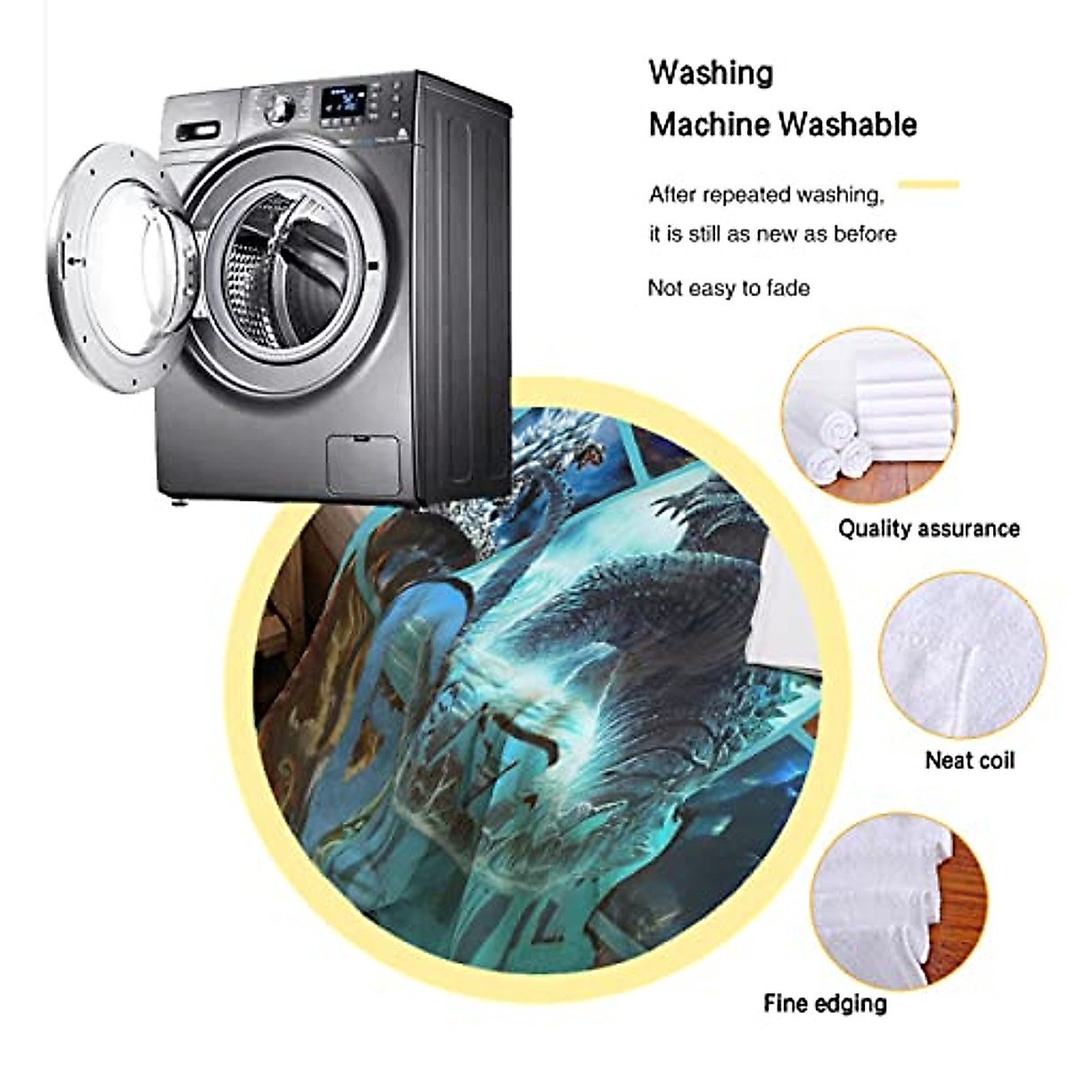 Throw Blanket 60" x 50" Ultra Soft Flannel Blanket Cozy All Season Bedding for Bed Couch Sofa Office Room Travel Decoration