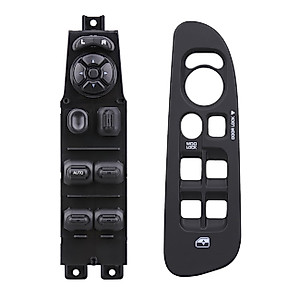 AiYiGu Power Door Window Switch+Bezel Master Control Compatible with 2002-2009 Dodge Ram, 2001-2004 Dodge Dakota, 01-03 Dodge Durango, 05-09 Dodge Sprinter, Replaces 56049805AB 68171680AA 641-00653
