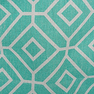 DII Collapsible Polyester Storage Bin, Stained Glass, Aqua, Large Rectangle