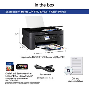Epson Expression Home XP-4100 Wireless Color Printer with Scanner and Copier