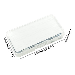 MCMASKE 10 Kinds M2 M2.5 M3 Undercut Flat Head Phillips Laptop Screws Assortment Kit,Black Dacromet Finish (300)