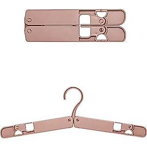 Foldable Clothes Hangers Portable Travel Folding Hangers Drying Rack Lightweight for Home and Trip (White)