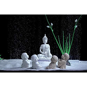 Carefree Fish Aquarium Decoration Minimalist Sandstone Buddha Fish Tank Decor Bring Home a Ray of Sunshine