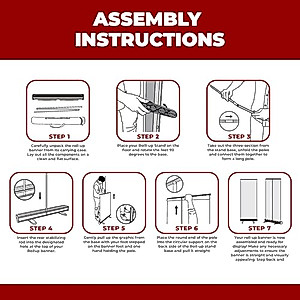 House For Rent Sign Retractable banner stand- 33x81 in backdrop adjustable stand banners and signs customize outdoor for Real Estate Business | Roll-up frame banner stand with Cover | Made in USA