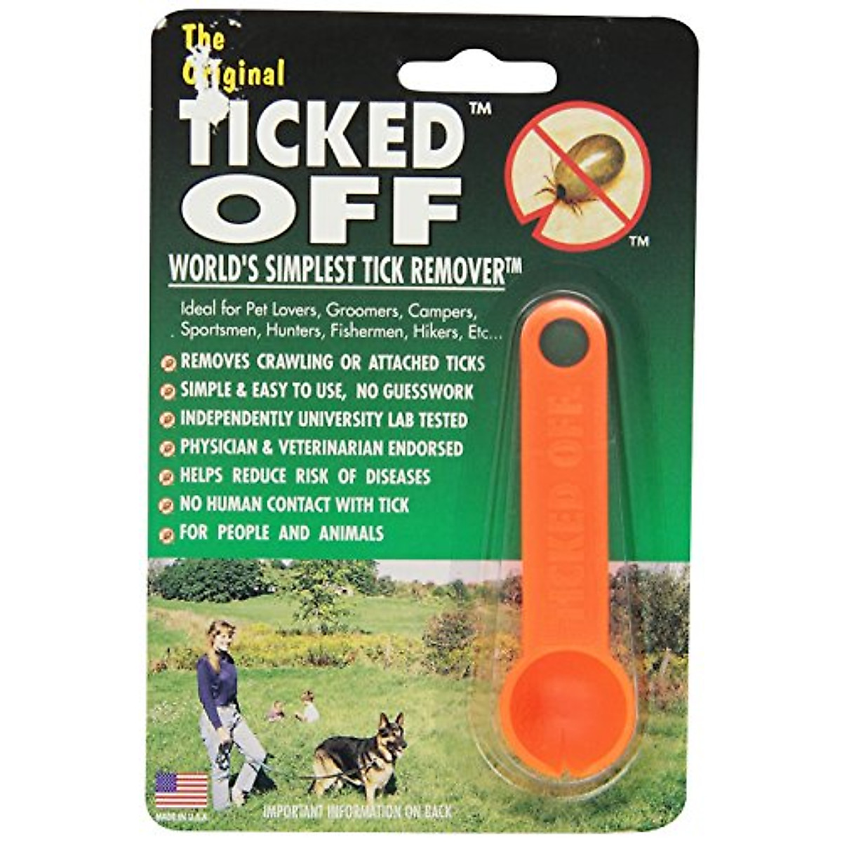 Ticked Off Tick Remover, Orange