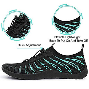 Spesoul Womens Mens Water Sports Shoes Outdoor Quick Dry Barefoot Athletic Aqua Shoe for Beach Swim Pool Surf Diving Yoga 8 Women