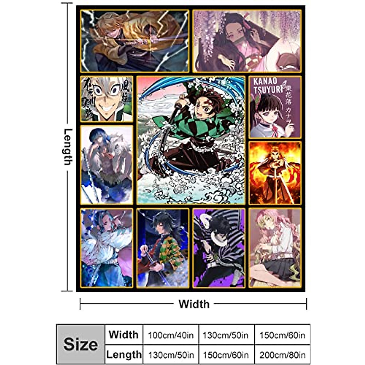 Anime Throw Blanket Flannel Blankets for Bedding Couch Sofa Living Room Throws All Season Gift Wrapping 60"X50"