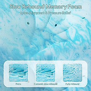 Airdown Mattress Topper, 3 Inch Gel Infused Memory Foam Mattress Topper, Full