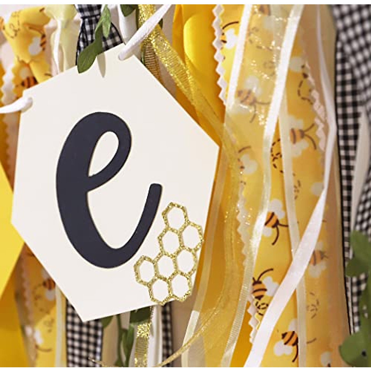 Bee Theme High Chair Banner for 1st Birthday - Happy 1st Bee Day Birthday Banner, First Birthday Decoration for Boys and Girls, Bumble Bee Themed Birthday Party Decoration