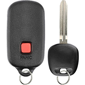 KeylessOption Keyless Entry Remote Control Fob Uncut Blank Car Ignition Key For HYQ12BAN, HYQ12BBX
