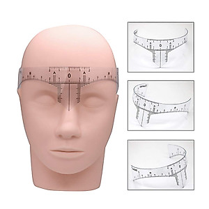 6 Pieces Tattoo Ruler Eyebrow Ruler Nose Positioning Eyebrow Grooming Ruler Reusable Eyebrow Stencil Makeup Microblading Measure