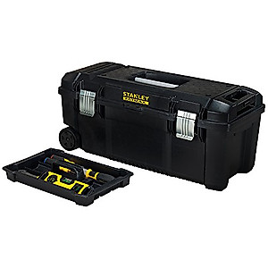 STANLEY FMST1-75761 Tools 175761 FatMax Structural Foam Toolbox with Telescopic Handle, Yellow/Black