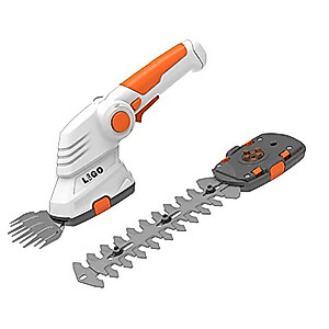 7.2V Hedge Trimmer Battery Powered, Lightweight Cordless Trimmers, 2 in 1 1500mAh Multi-Perspective Adjusted Electric Grass Shears for Garden Ar.N KX7.2VG001(Grass Shear)