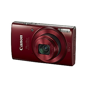 Canon PowerShot ELPH 190 Digital Camera w/ 10x Optical Zoom and Image Stabilization - Wi-Fi & NFC Enabled (Red)