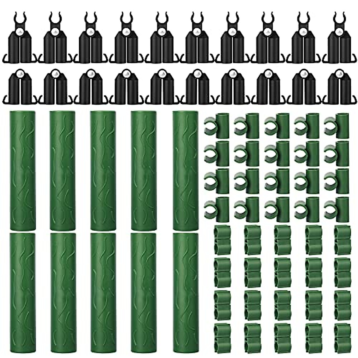 70 PCS Garden Stakes, Adjustable Plant Trellis Plant Support Plastic Plant Stakes Tomato Cucumber Trellis Plant Connector Stake Clips For Potted Plants Climbing Plants Indoor Outdoor Diy Flower Pot