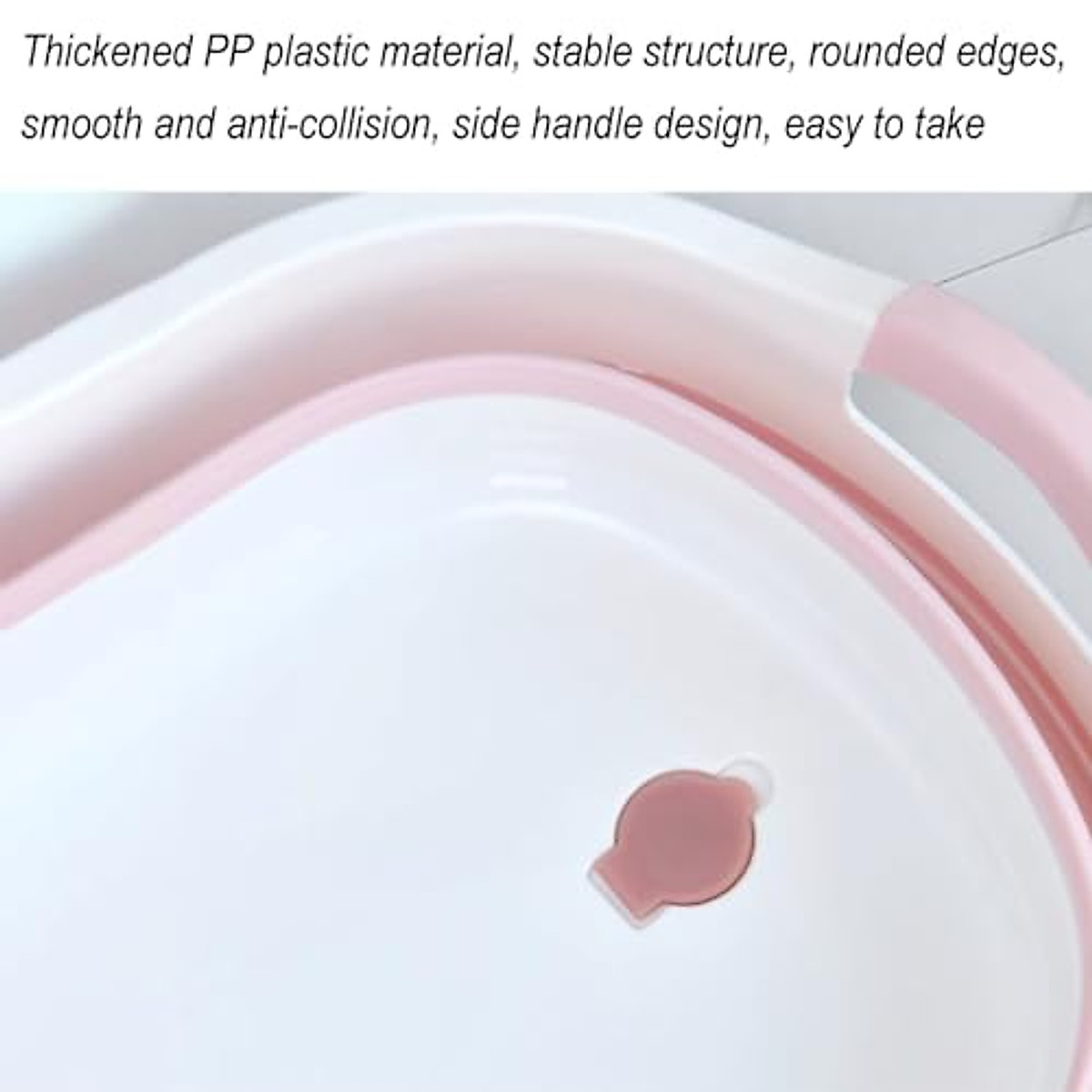 ZAJSSS Pet Bathtub with Water Drain Plug Foldable Bathtub for Puppy Small Dogs Cats Pet Shower Basin Portable Space Saving Design Grey