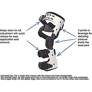 Comfyorthopedic Osteoarthritis Knee Brace - Knee Brace for Arthritis Pain and Support-Lateral or Medial offloader knee brace for left knee-L1851 L1843 Custom Knee Brace for Bone on Bone pain relief