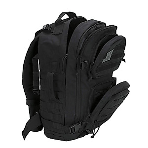 Rockland Military Tactical Laptop Backpack, Black, Large