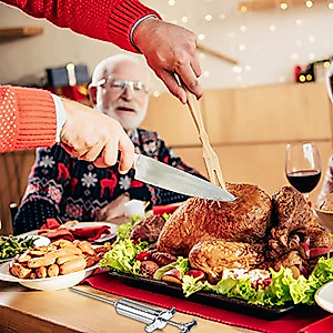 Lelefa 304-Stainless Steel Meat Injector with 3 Needles, 2-oz Capacity, Turkey Injector for BBQ Grill Smoker, Meat Injector Syringe with Paper User Manual