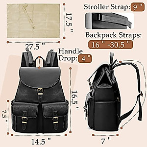Omanmoli Diaper Bag Backpack Leather Diaper Bag Backpack Baby Bag Diaper Bag Organizer